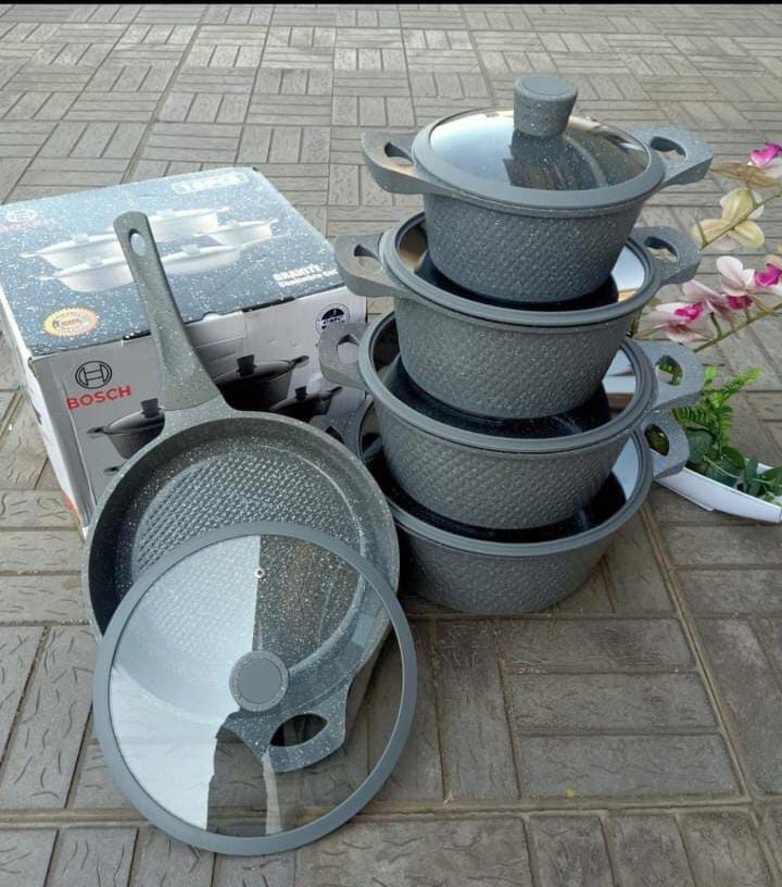 Bosch 10-Piece Granite Coated Non-Stick Cookware Set – Superior Households