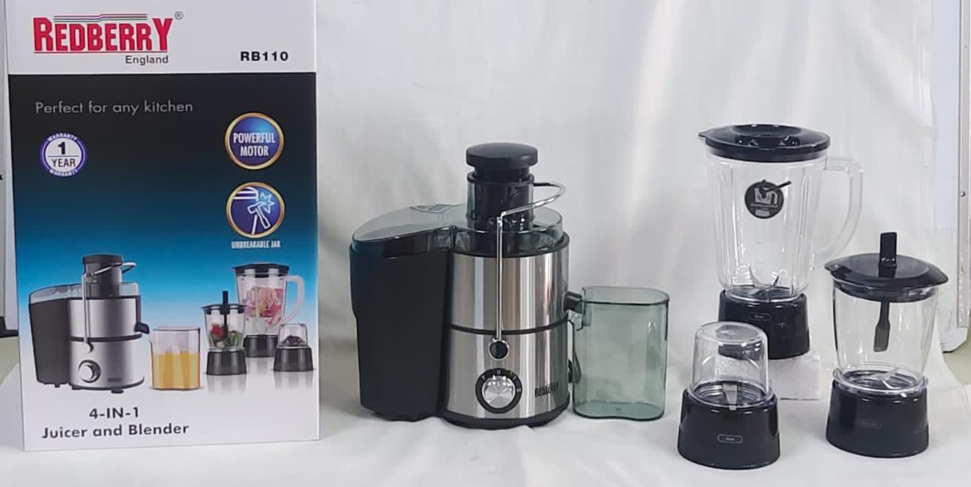 Redberry 4-in-1 Juicer & Blender – Superior Households